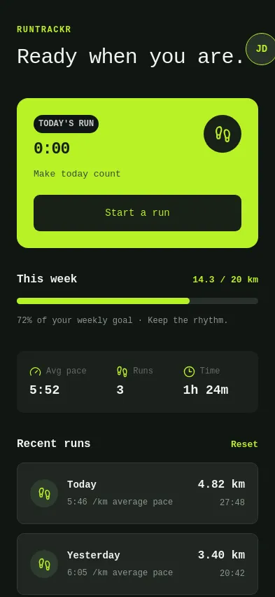 RunTrackr