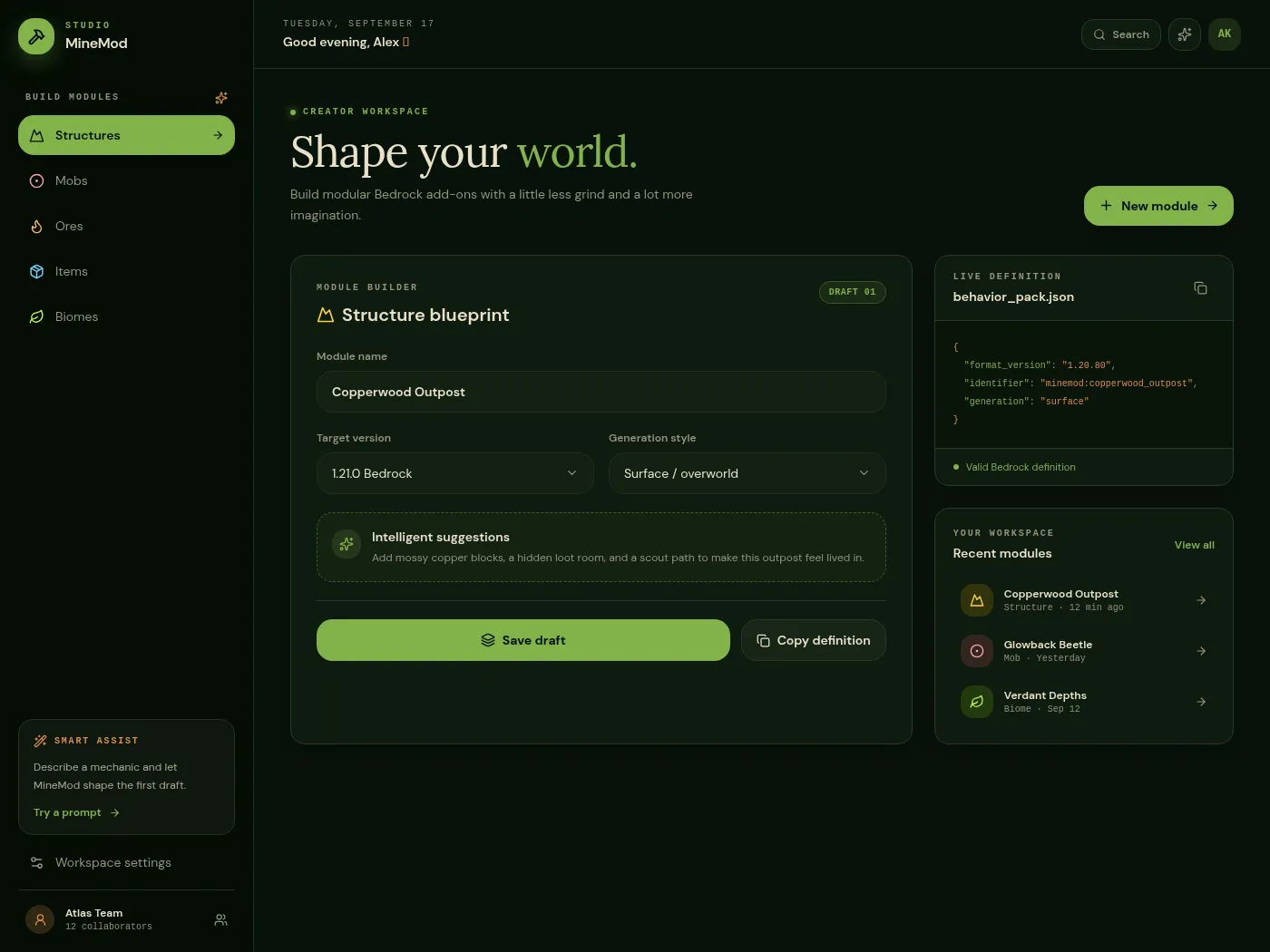 MineMod Creator
