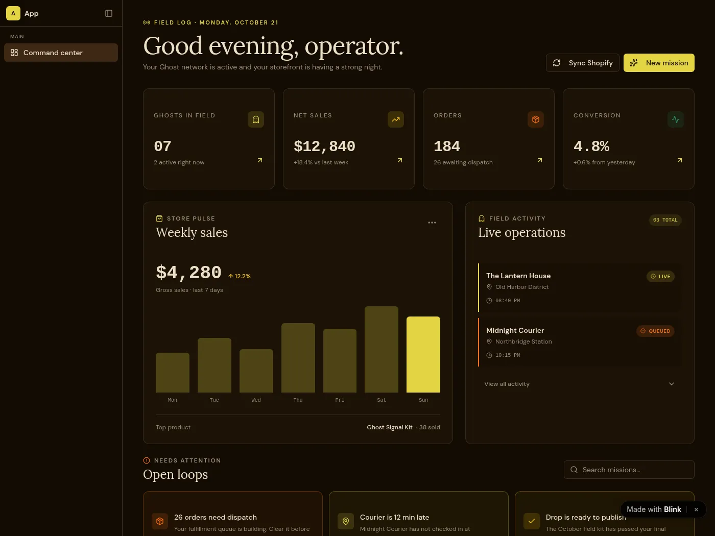 LARP & Sales Tracker