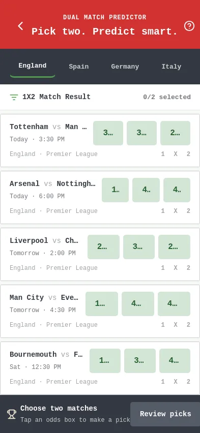 Dual Match Predictor
