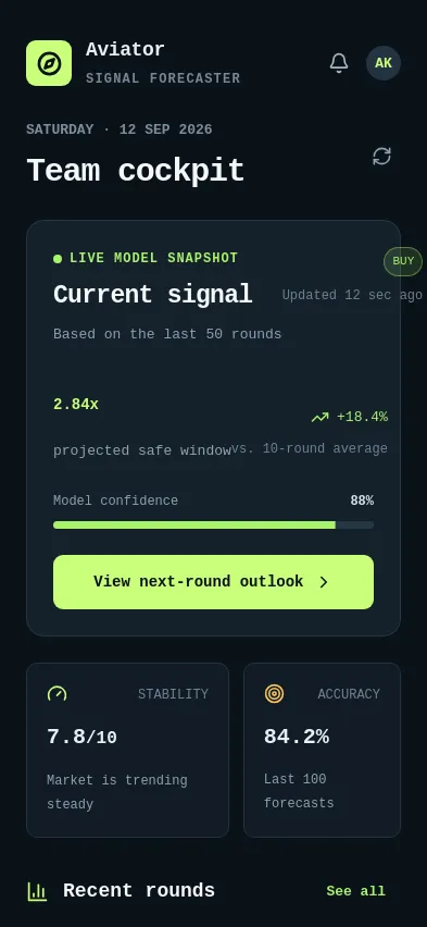 Aviator Signal Forecaster