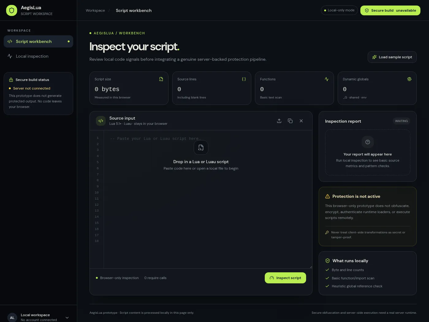 AegisLua Obfuscator SaaS