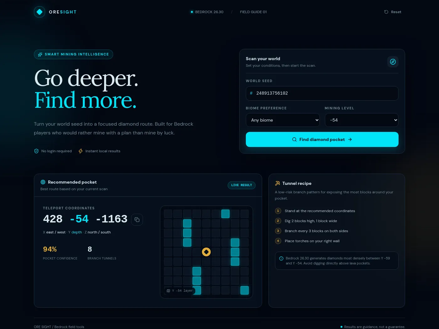 Diamond Finder for Minecraft