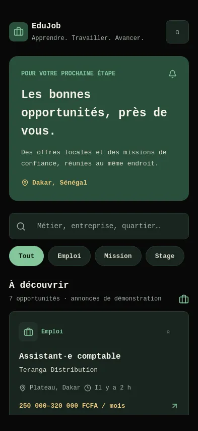 EduJob Mobile Platform