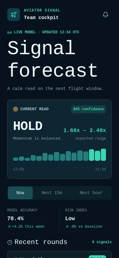 Aviator Signal Predictor