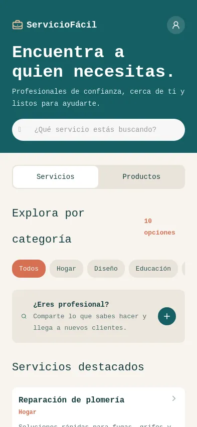 ServicioFácil Móvil