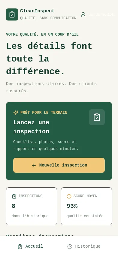 CleanInspect Mobile