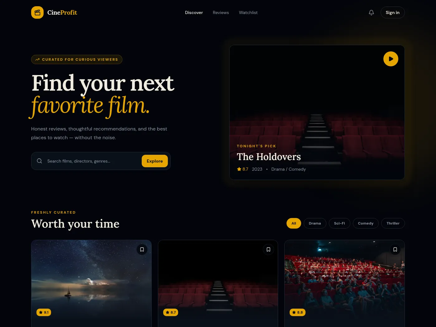 CineProfit Web