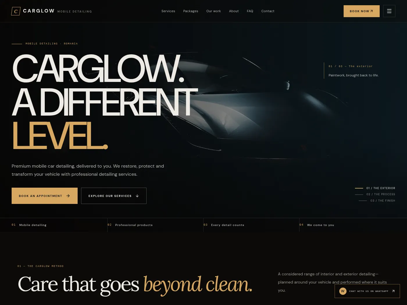 CARGLOW Premium Detailing Site