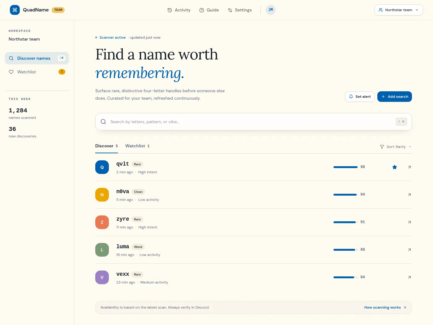 QuadName Finder