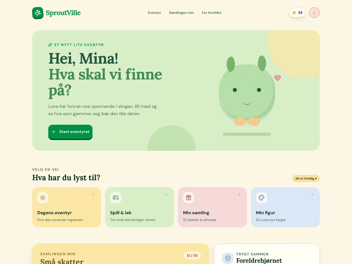 SproutVille Kids App