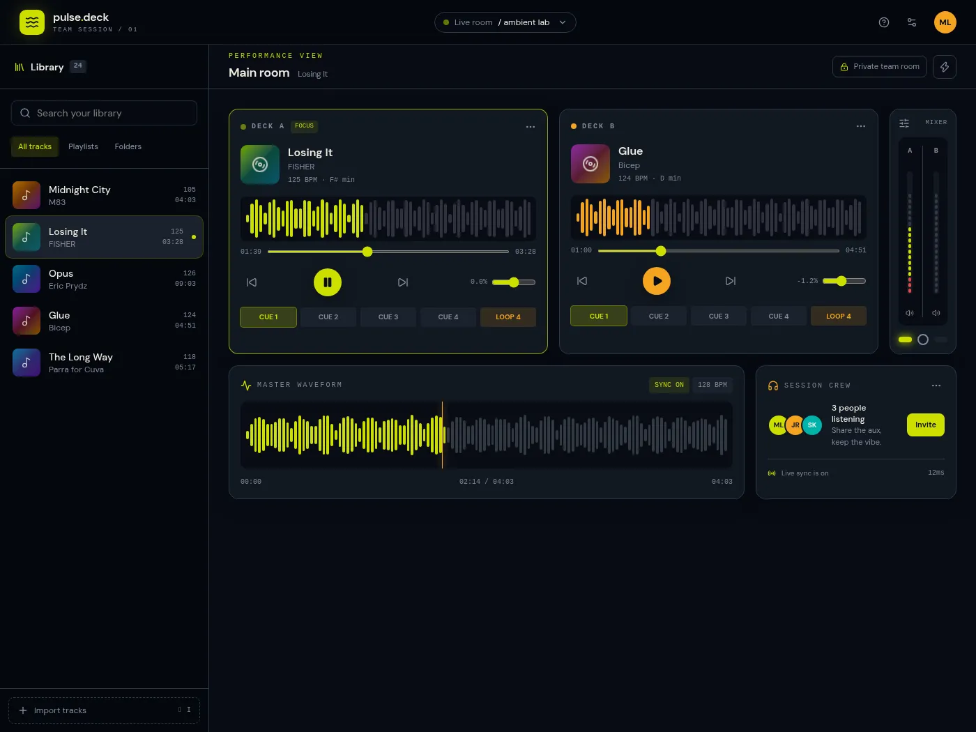 Virtual DJ Decks