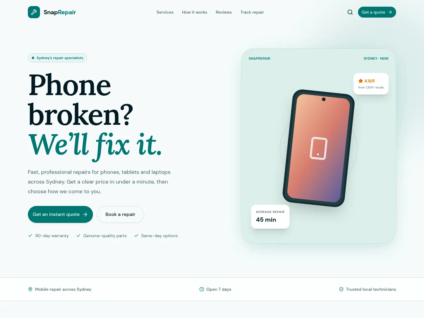 SnapRepair Platform