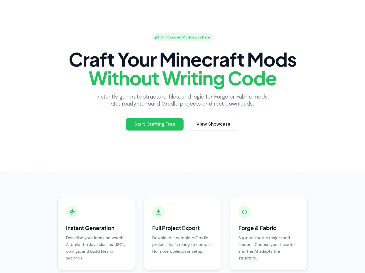 AI Minecraft Mod Maker