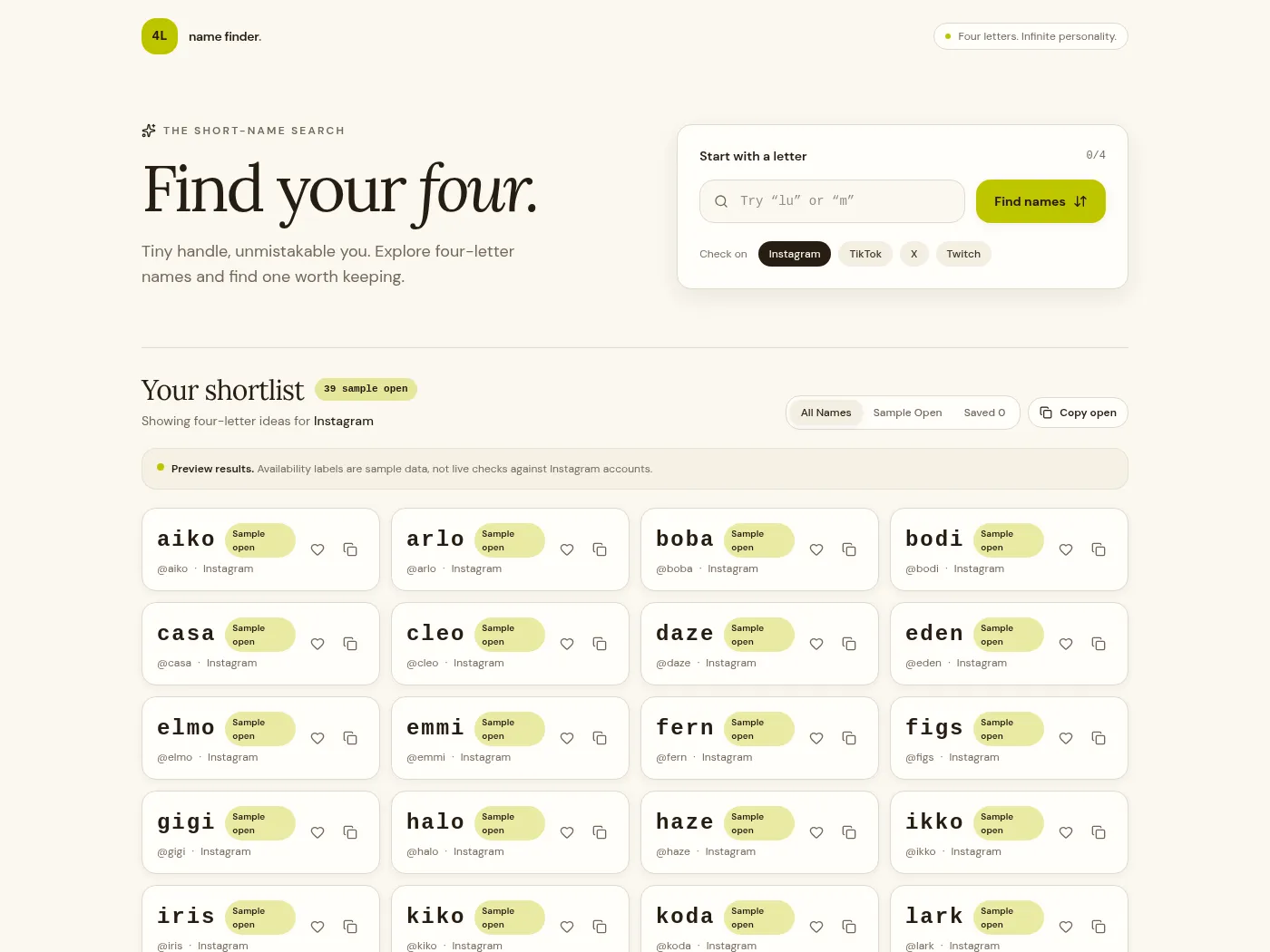 4L Username Finder