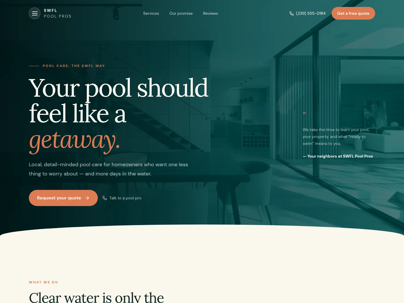 SWFL Pool Pros Website