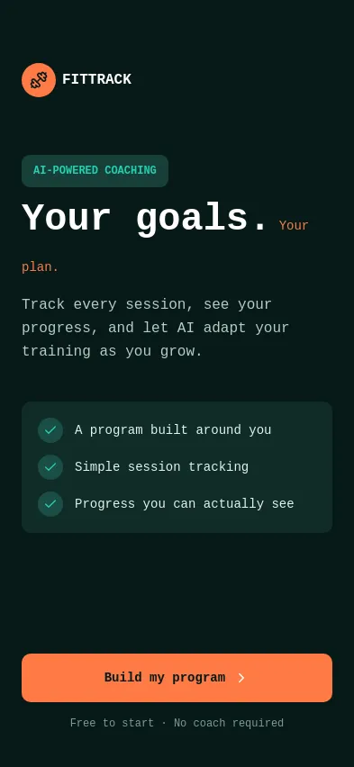FitTrack AI Coach