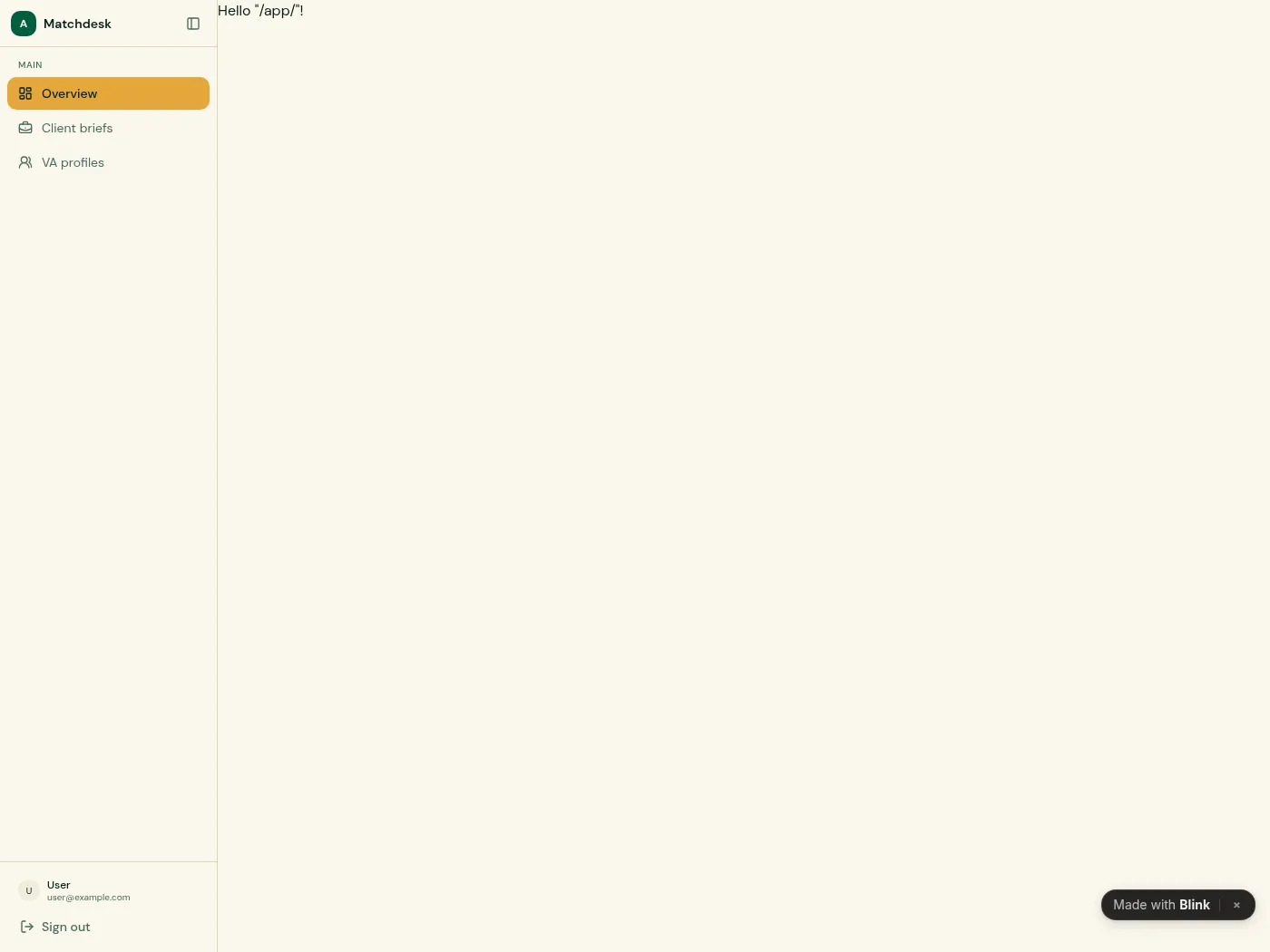 VA Matcher Platform