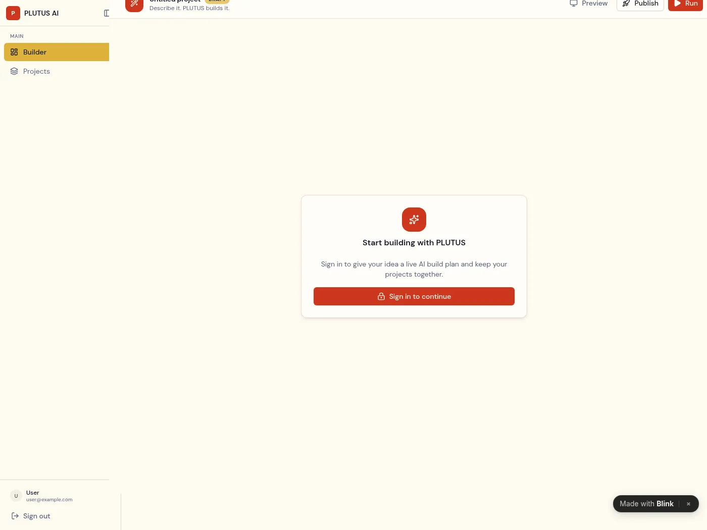 PLUTUS AI App Builder