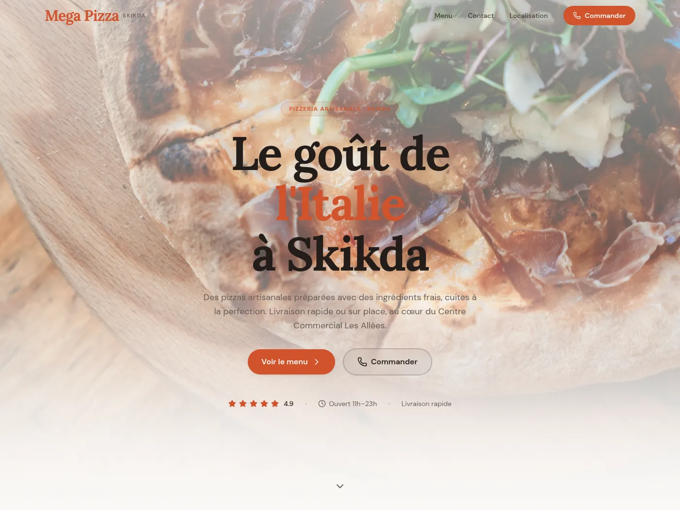 Mega Pizza Skikda Site