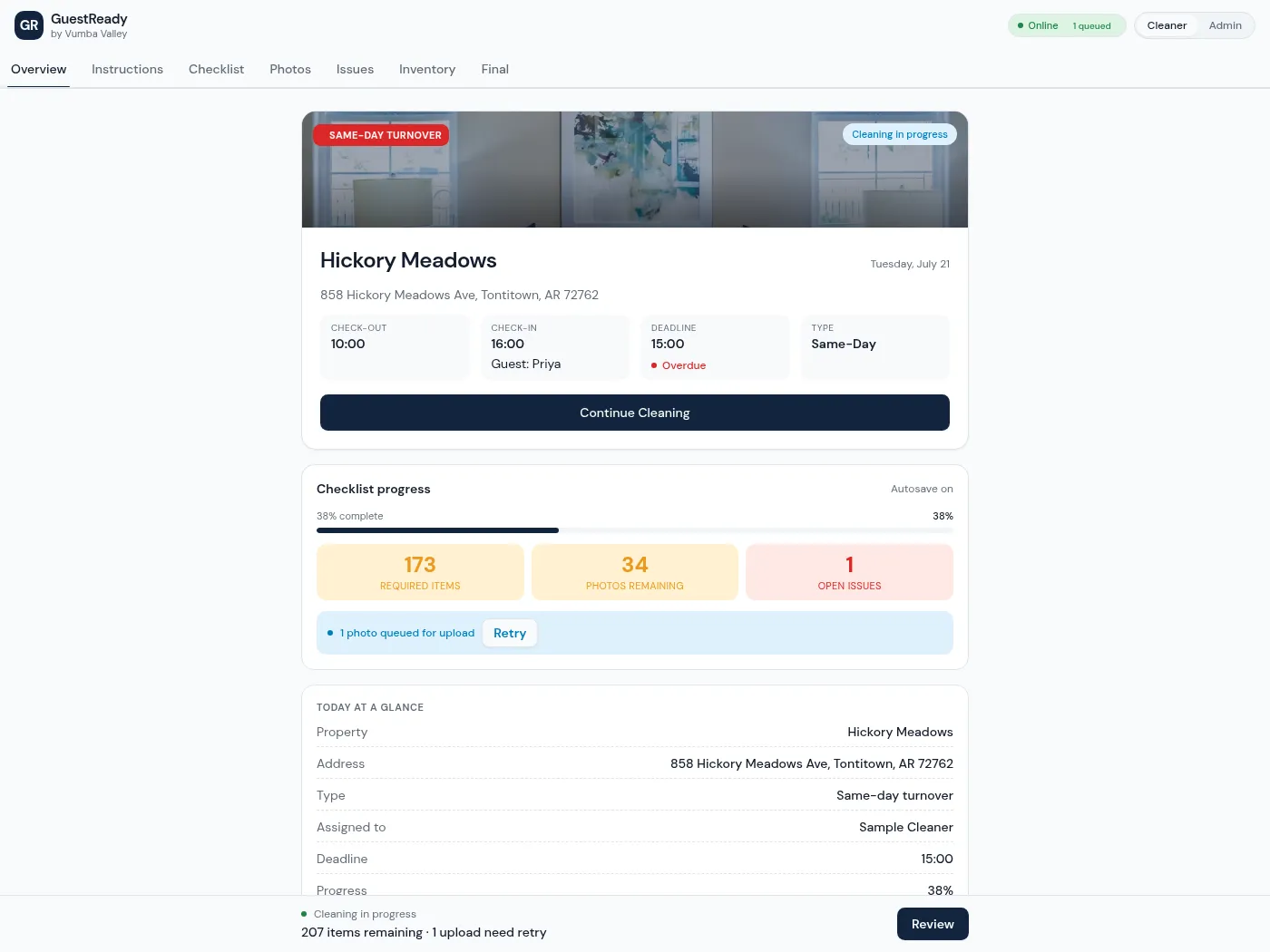 GuestReady Ops Platform