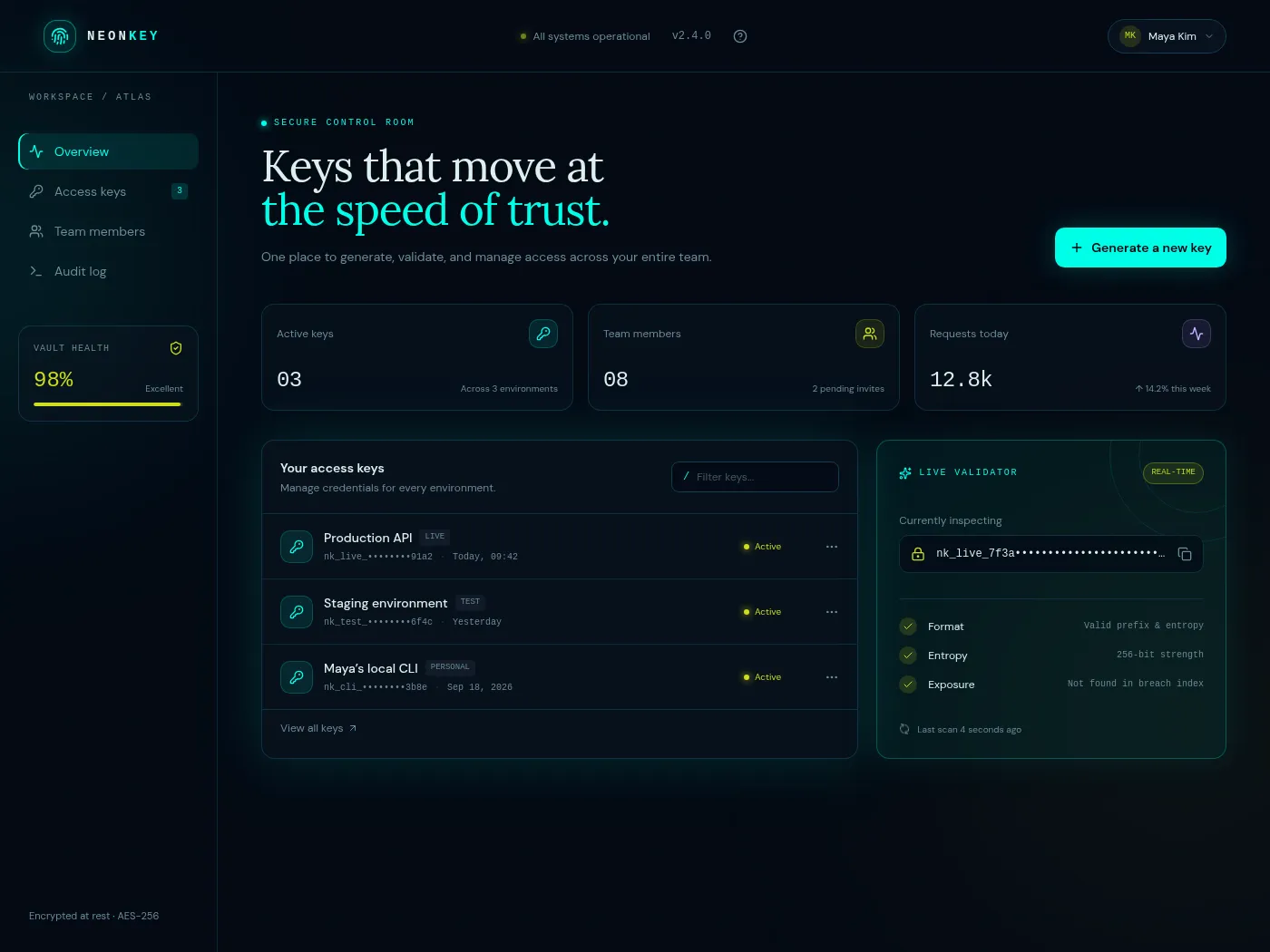 NeonKey Portal