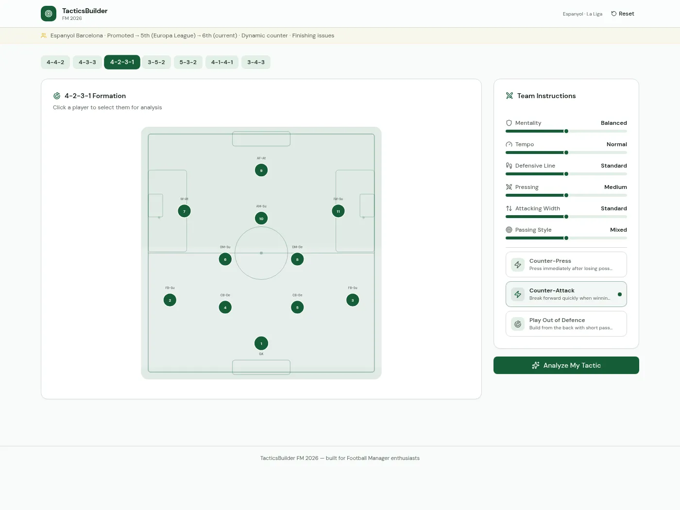 TacticsBuilder FM 2026