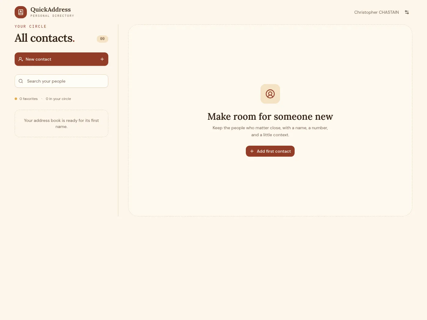 QuickAddress Book