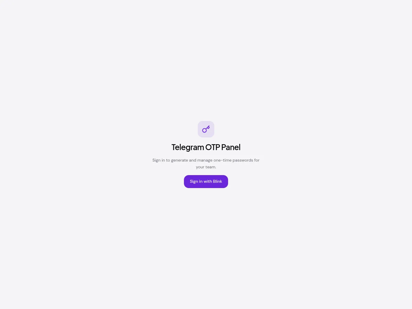 Telegram OTP Manager