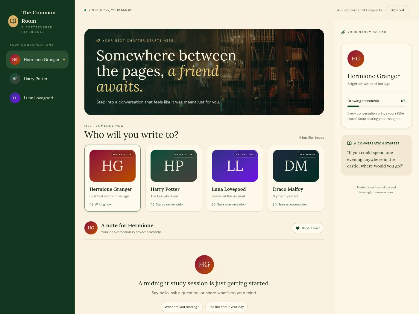 Potterverse Chat AI