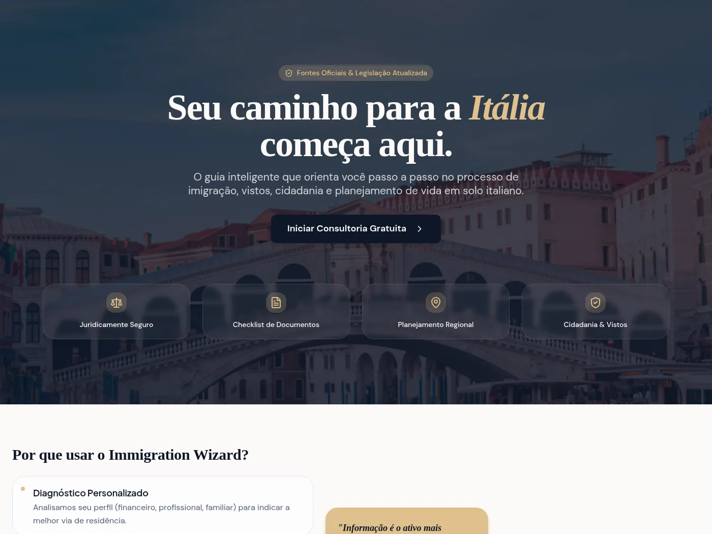 Itália Immigration Wizard