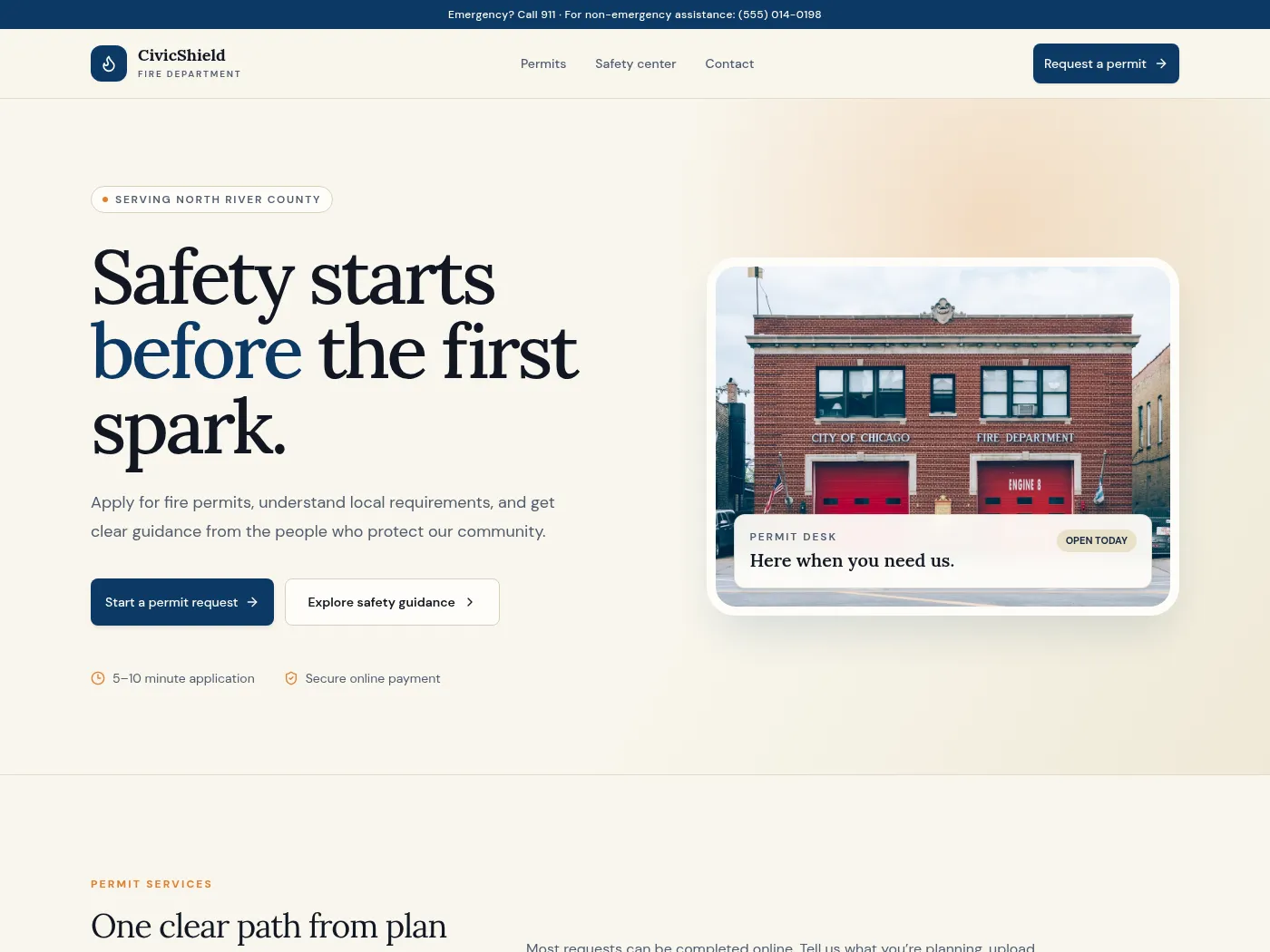 Fire Dept Permit Portal