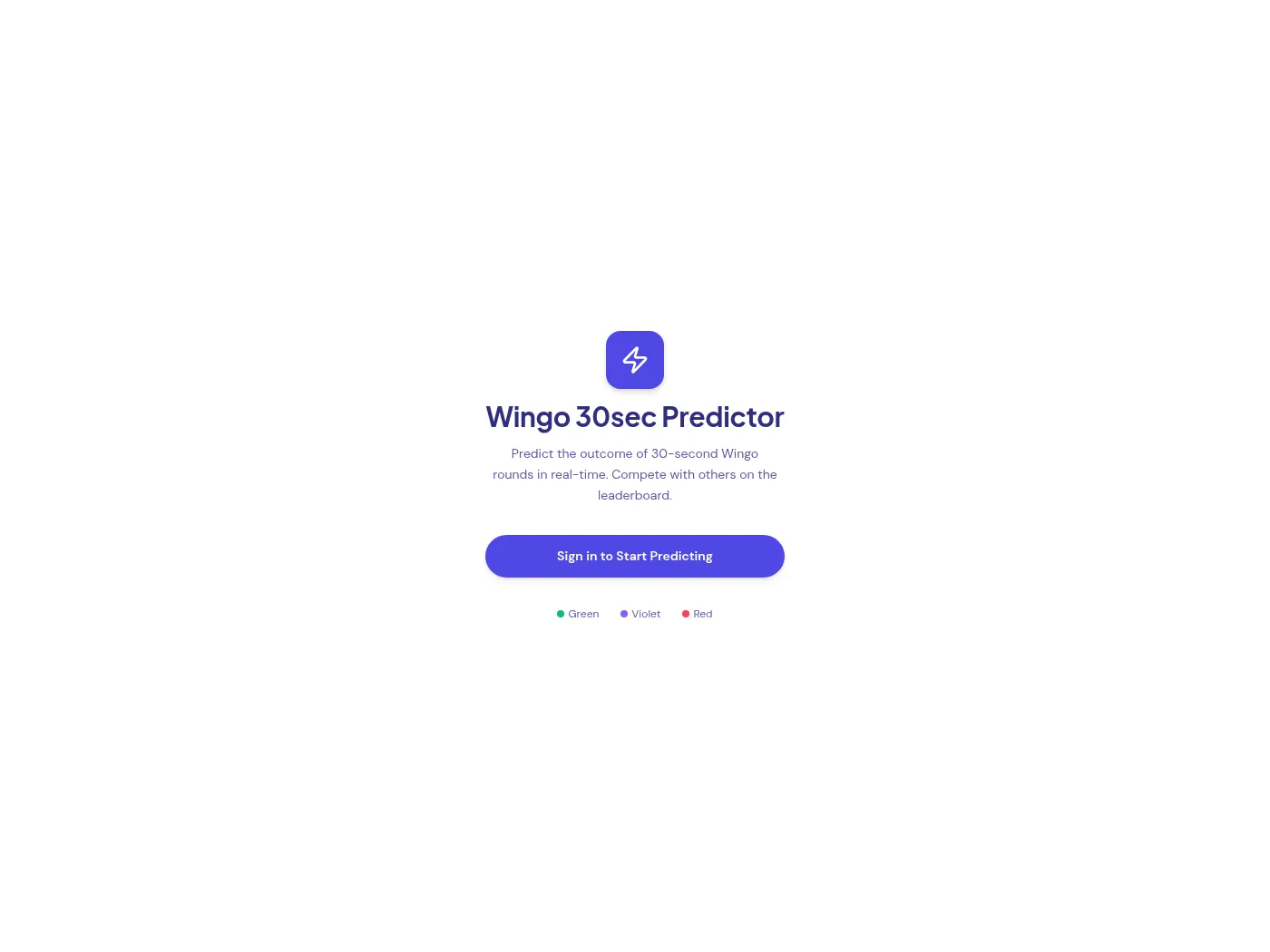 Wingo 30sec Predictor