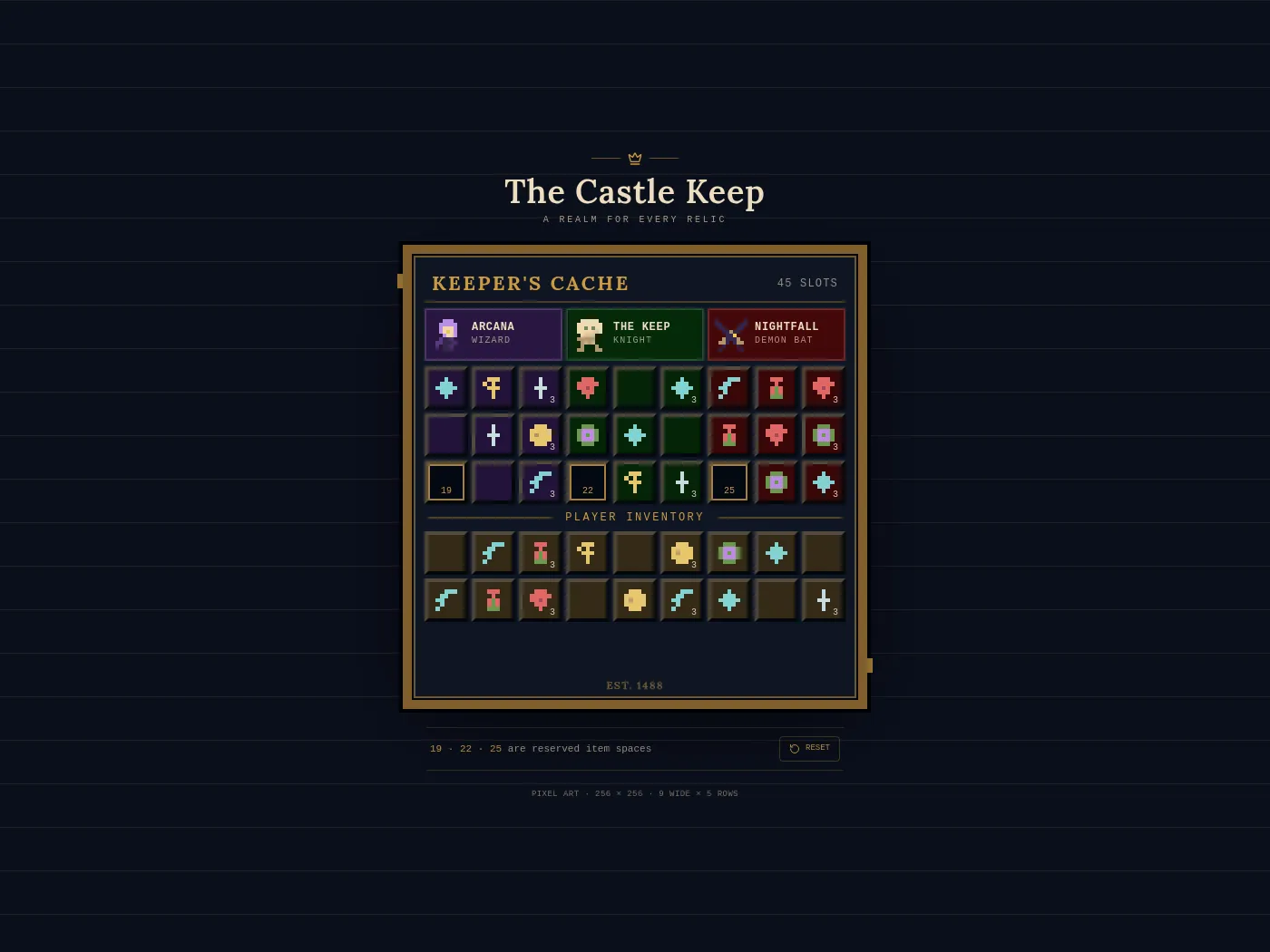 Medieval Minecraft GUI