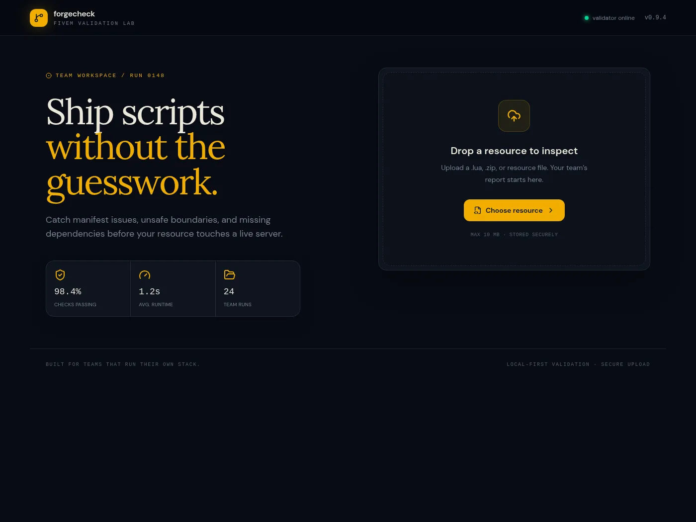 FiveM Script Tester