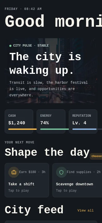 UrbanSim: Life in Motion