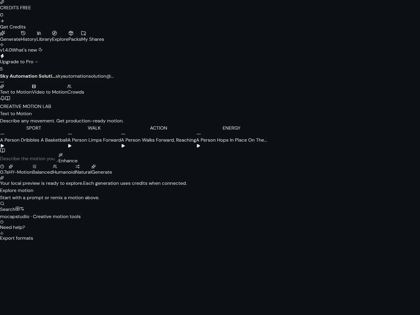 MocapStudio AI