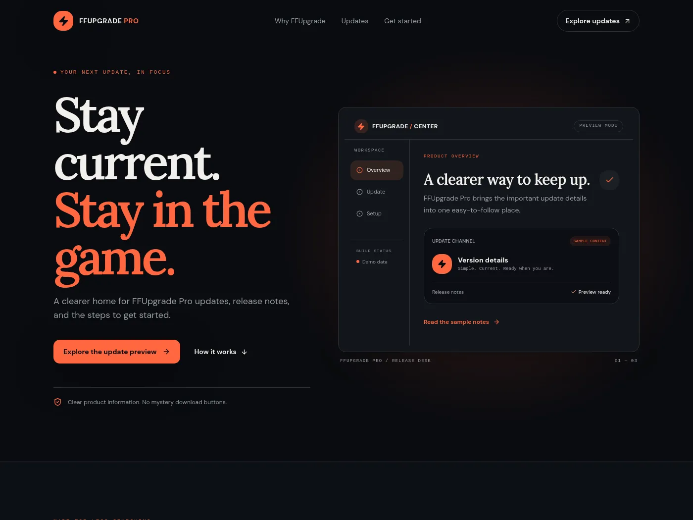 FFUpgrade Pro Website