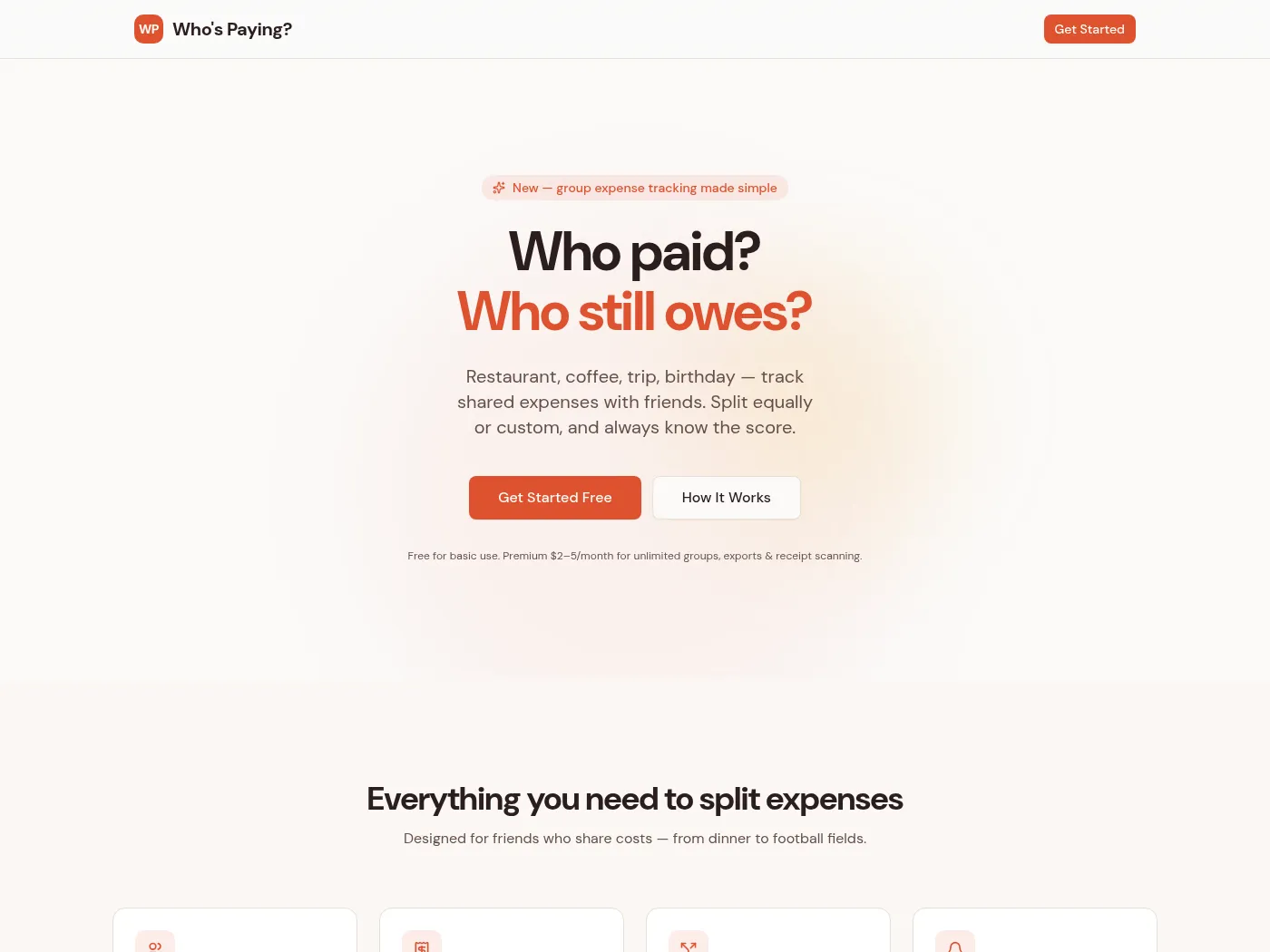 Who's Paying App