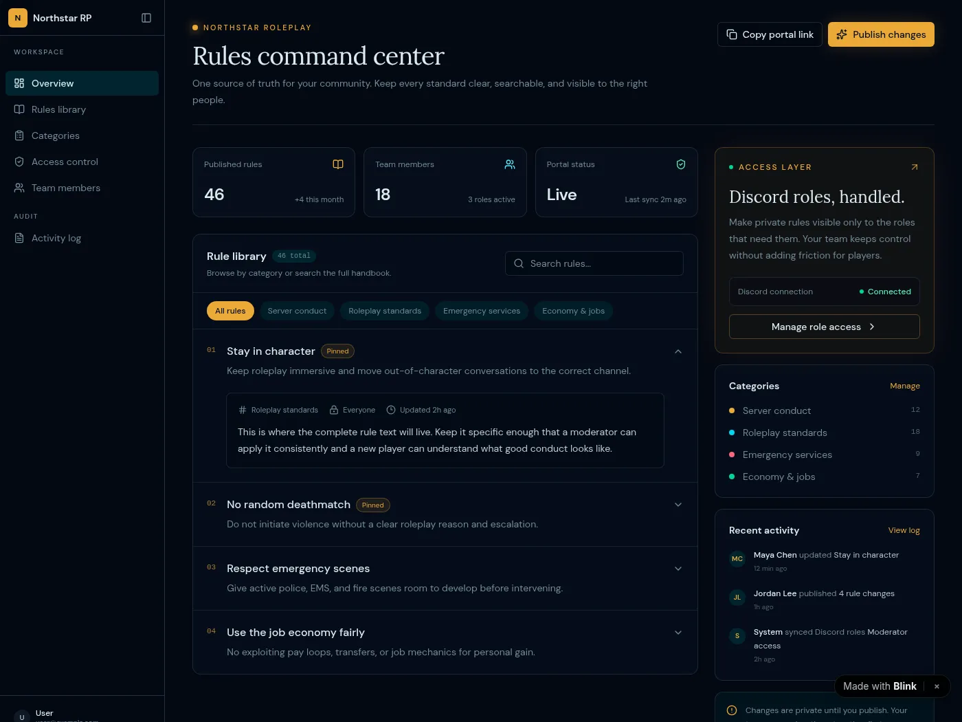 FiveM Rules Portal