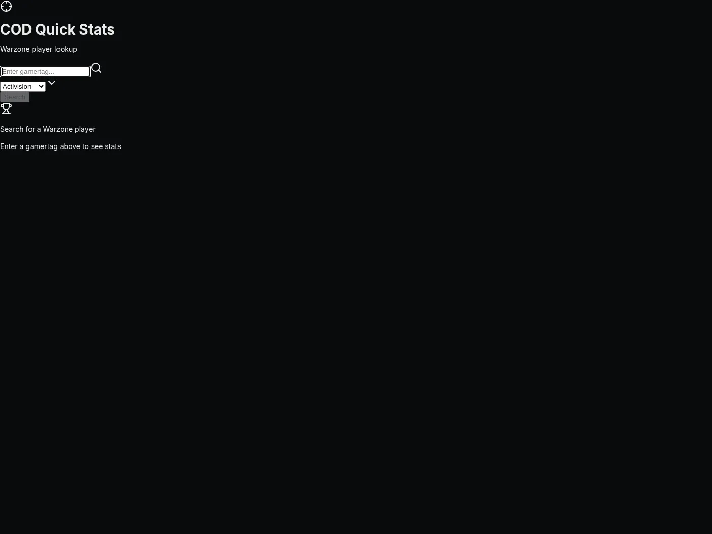 COD Quick Stats