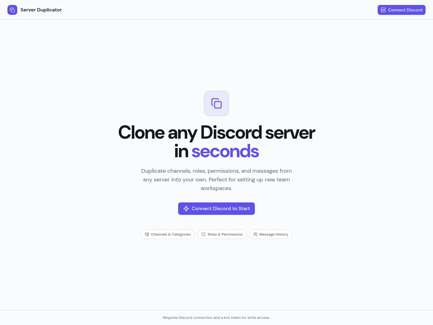 Discord Server Duplicator
