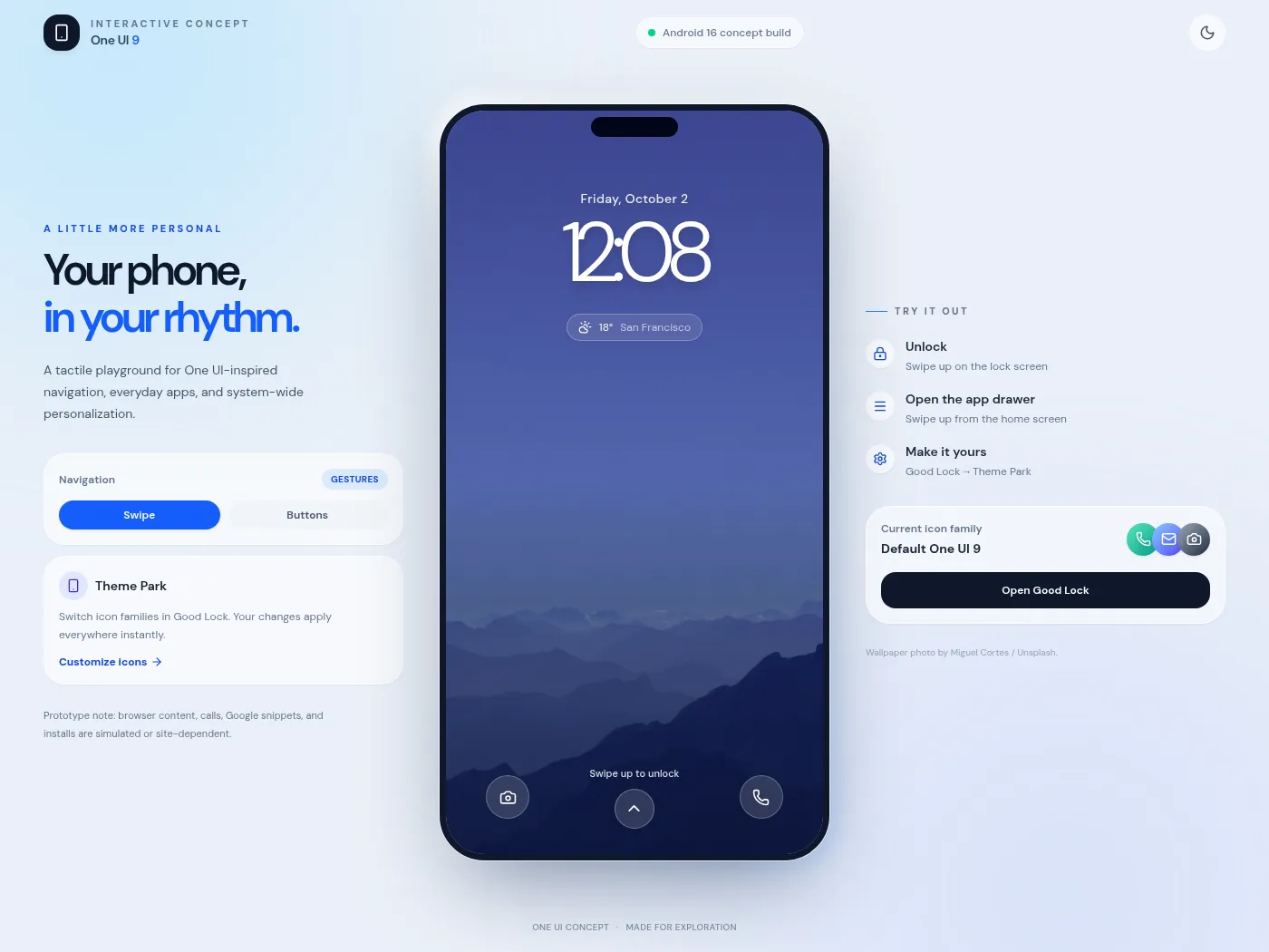 OneUI 9 Web OS Demo