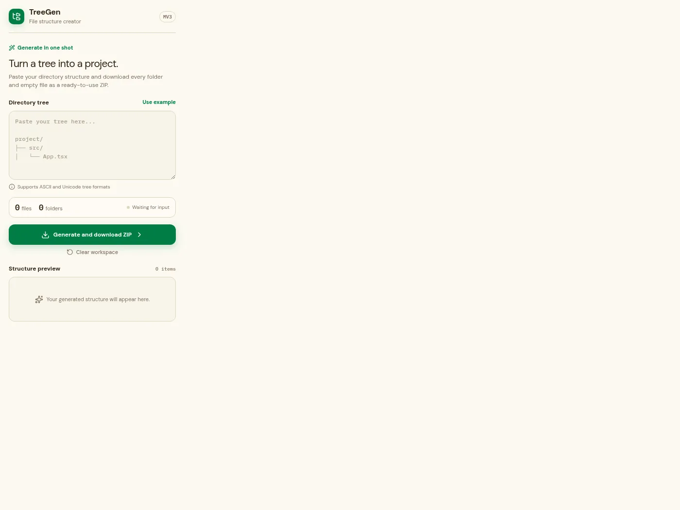 TreeGen File Creator