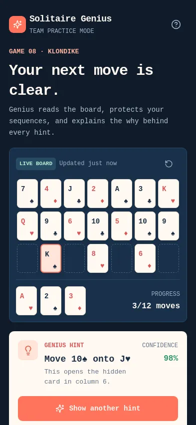 Solitaire Genius AI