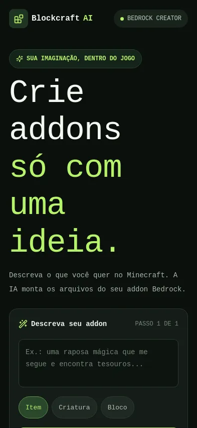 Bedrock Addon AI Creator