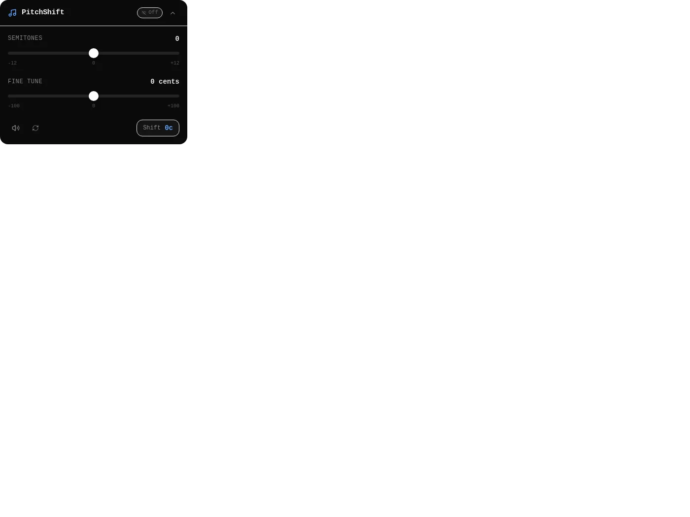 PitchShift Chrome Tool