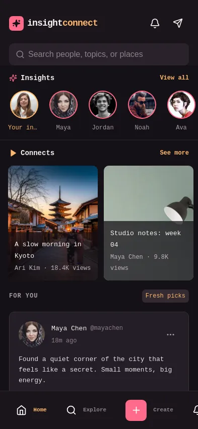 InsightConnect Social App