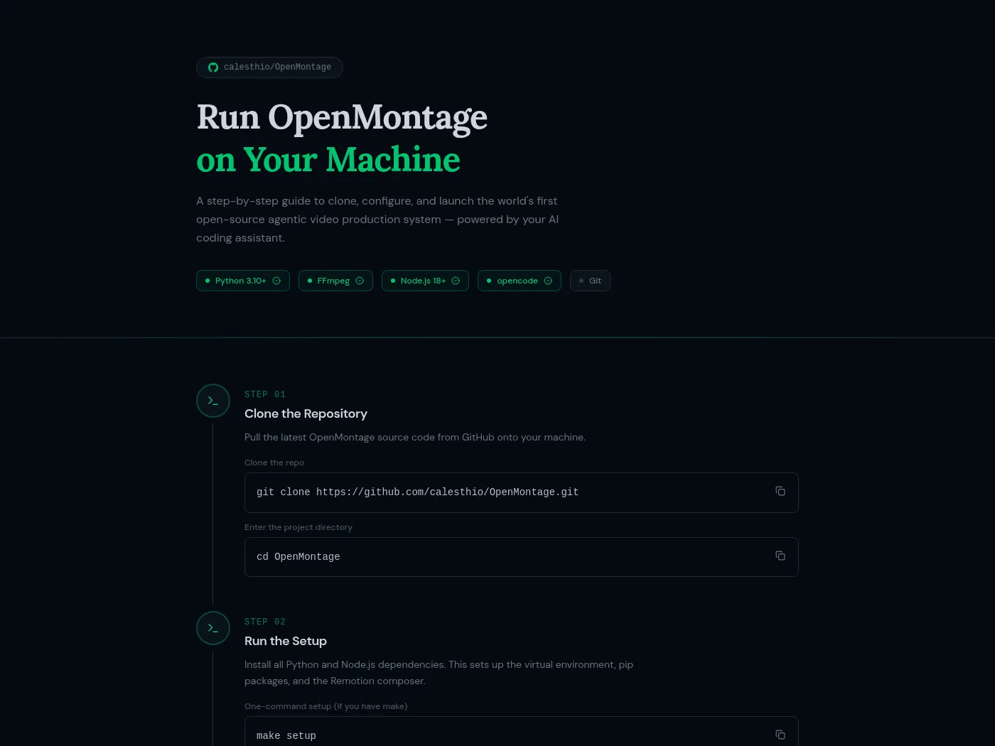 OpenMontage Setup Guide