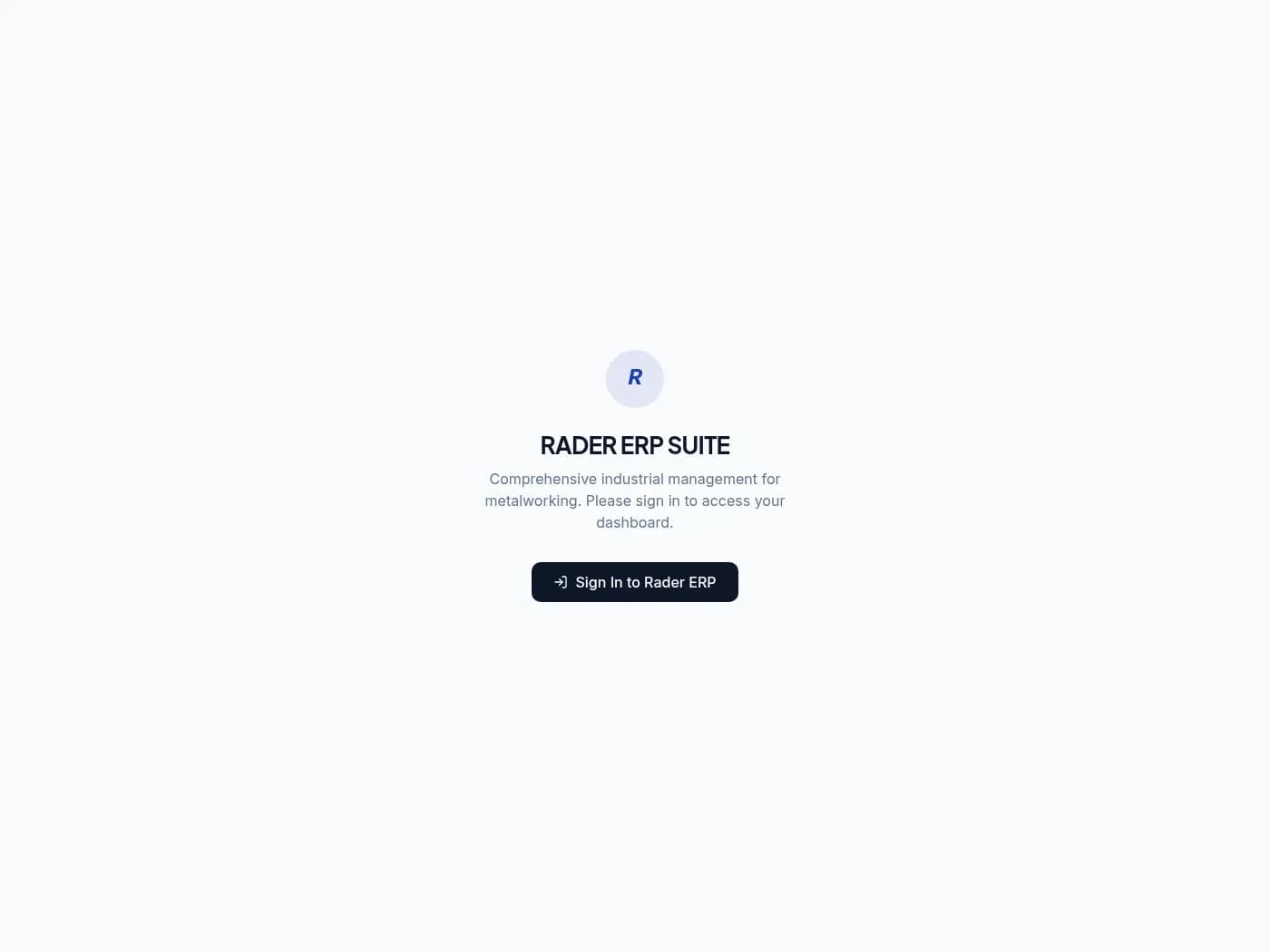 Rader ERP Suite